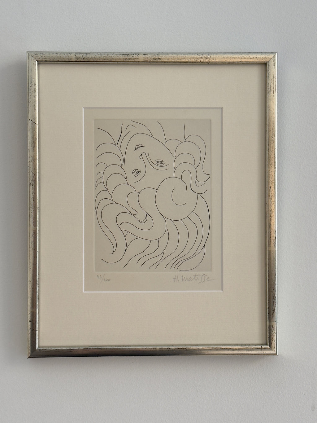 Henri Matisse Signed Etching – Galerie Storm